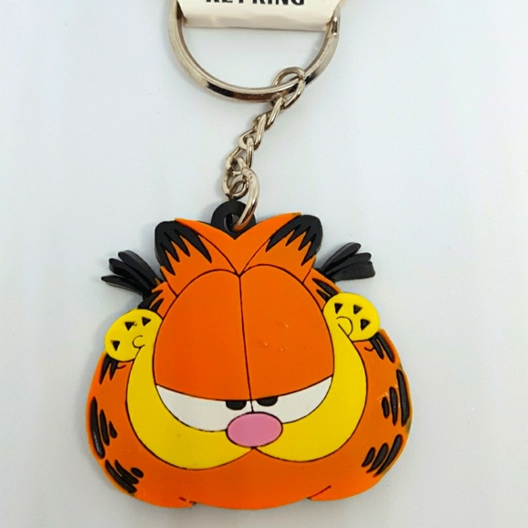 Garfield | Accessories | Garfield Cat Vinyl Keychain Vtg | Poshmark